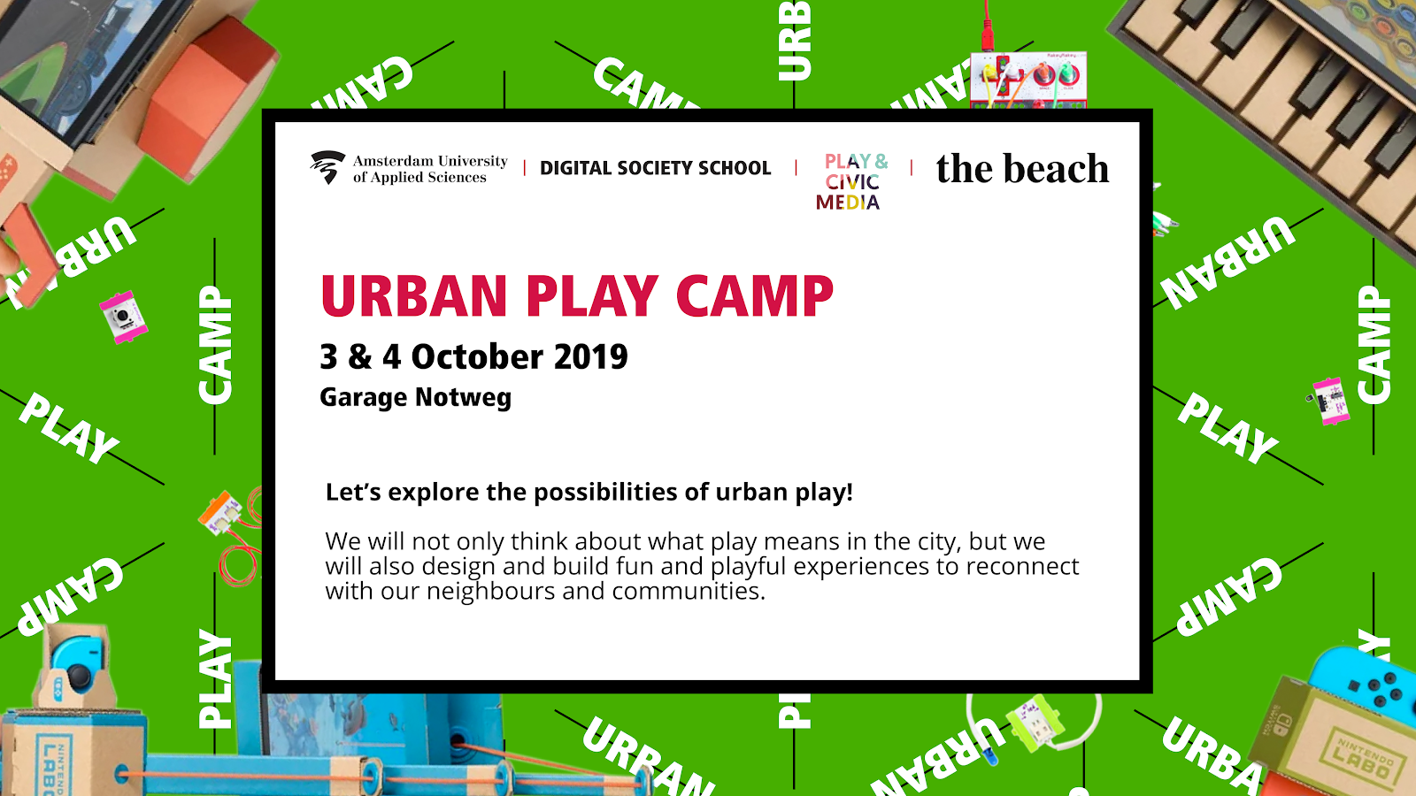 Urban Play Design Camp (3-4 Oct 2019) – Civic Interaction Design